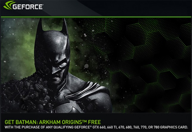 NVIDIA Announces Batman: Arkham Origins Game Bundle w/ Select GeForce ...