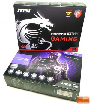 MSI Radeon R9 270 Gaming OC and Sapphire Dual-X R9 270 OC Video Card ...