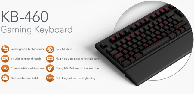 Func KB-460 Mechanical Gaming Keyboard Now Available For $99 - Legit ...
