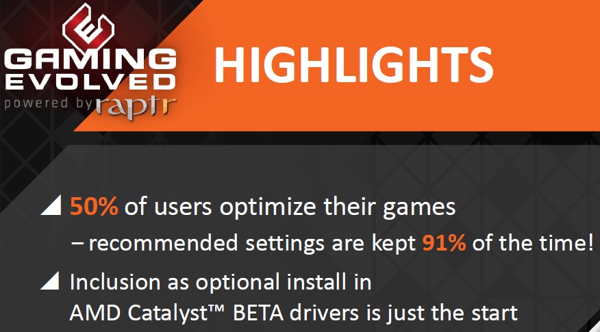 AMD Gaming Evolved App Now Being Used By 1 Million Gamers - Legit Reviews