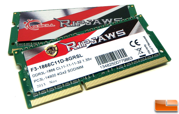 G.SKILL Ripjaws 1866MHz 8GB DDR3L SO-DIMM Memory Kit Review - Legit Reviews