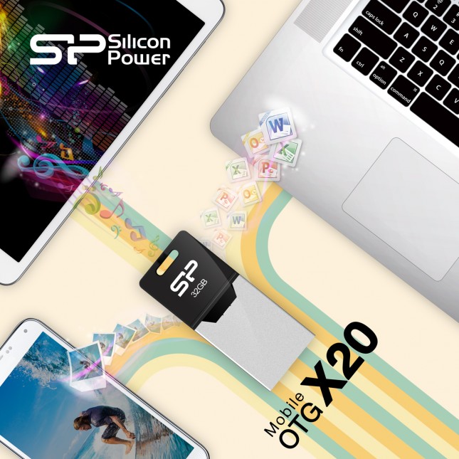 SP/Silicon Power Unveils the Latest OTG USB Flash Drive—Mobile X20