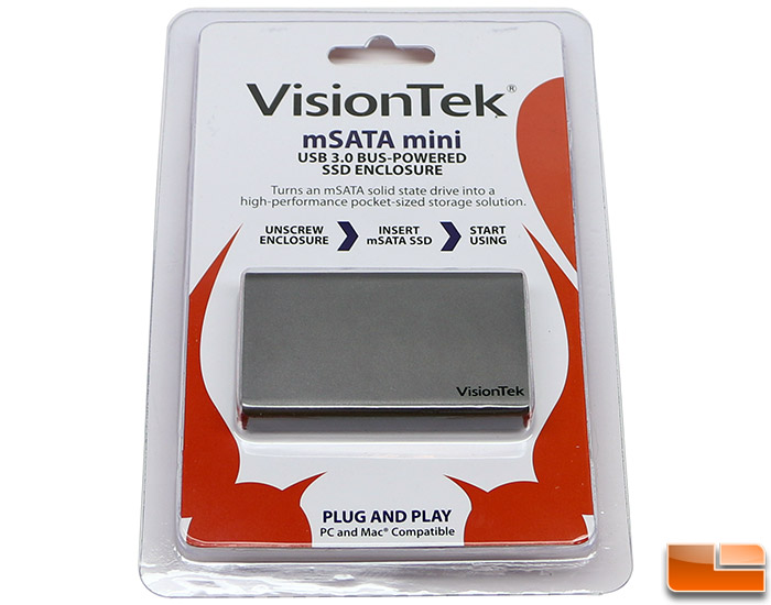 VisionTek mSATA Mini USB 3.0 SSD Enclosure Review - Legit Reviews