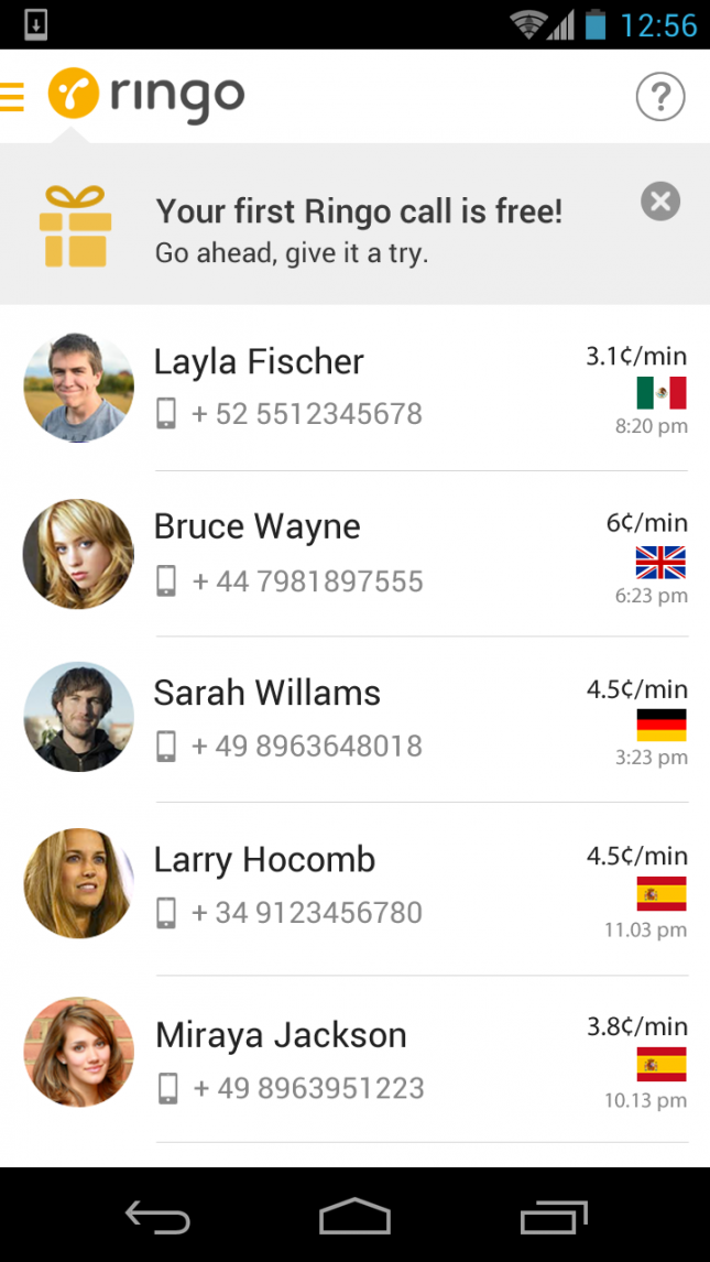 Say Hello to Ringo: The Smart International Calling App