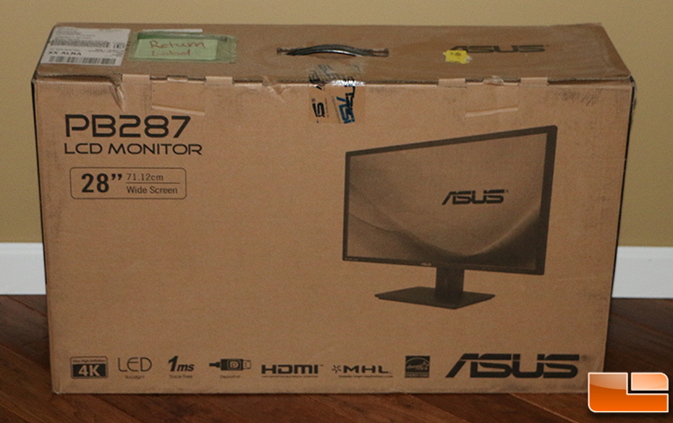 ASUS PB287Q 28-in 4K Single Stream 60Hz Monitor Review - Legit Reviews