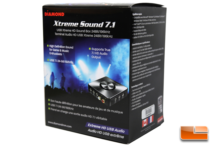 Diamond Xtreme Sound 7.1 XS71HDU USB Sound Card Review - Legit Reviews