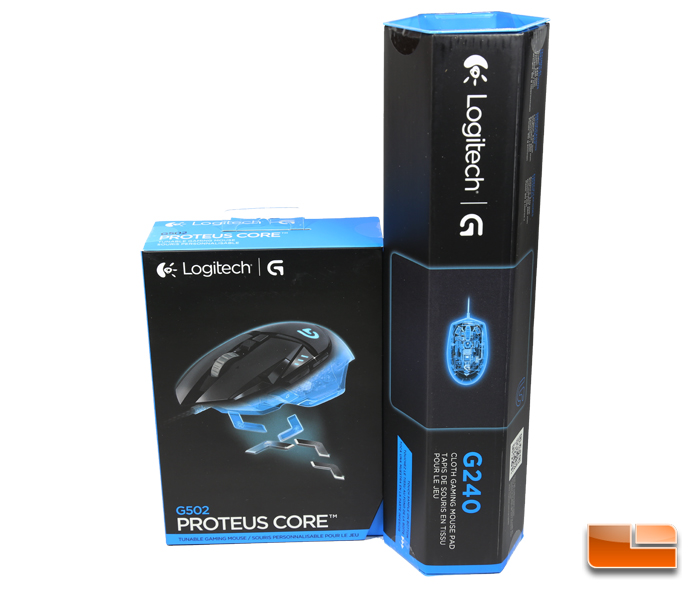 Logitech G502 Proteus Core Gaming Mouse and G240 Cloth Gaming Mouse Pad ...