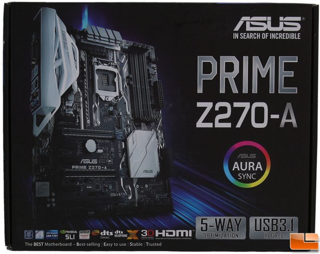 ASUS Prime Z270-A Motherboard Review - Legit Reviews