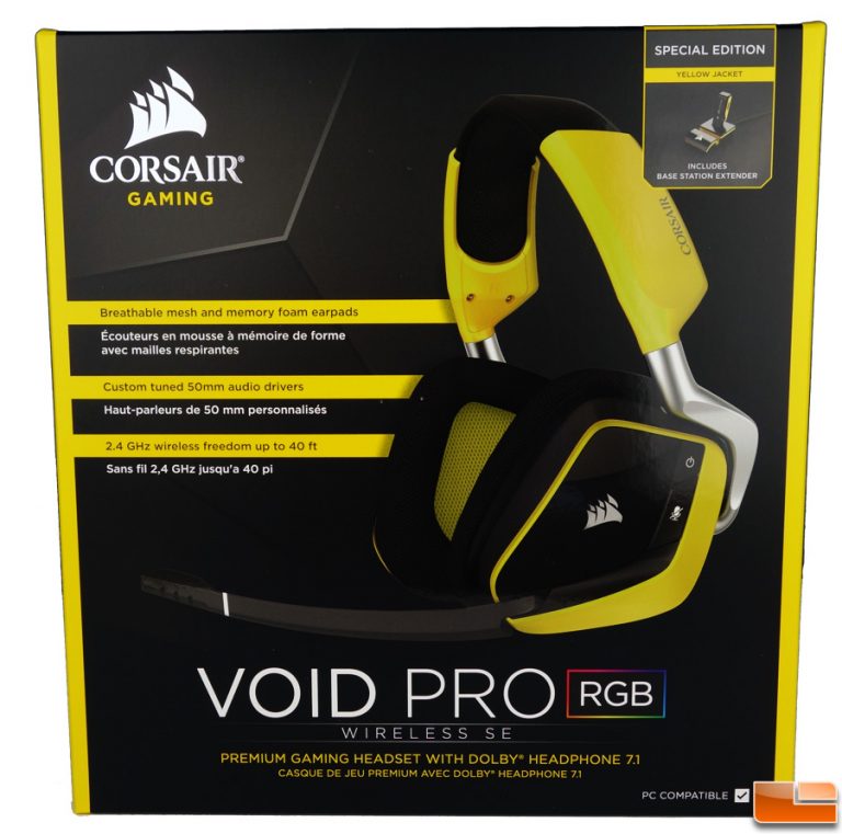 Corsair VOID PRO RGB Wireless SE Gaming Headset Review - Legit Reviews