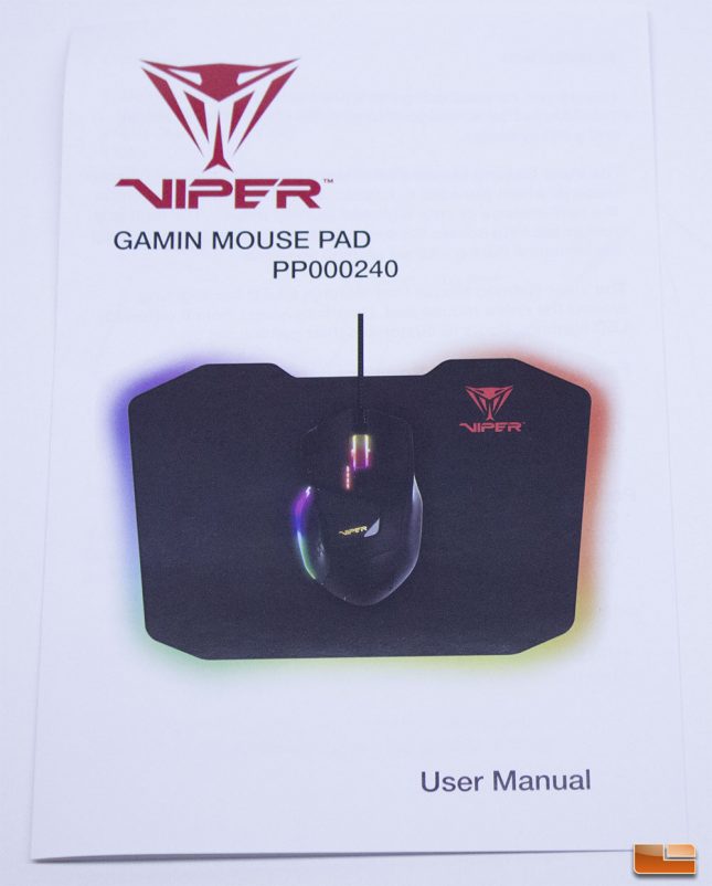Patriot Viper Gaming LED Mouse Pad Review - Legit Reviews