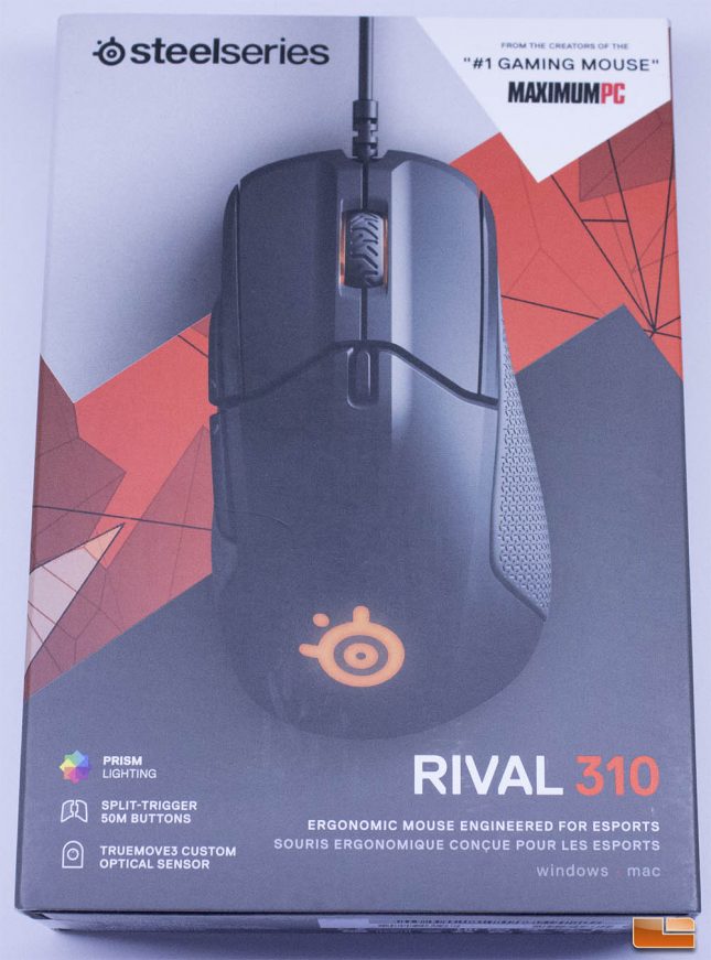 SteelSeries Rival 310 Ergonomic Gaming Mouse Review - Legit Reviews