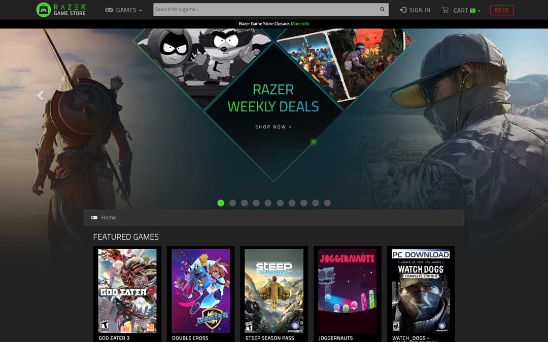 Razer Game Store Closes this Month - Legit Reviews