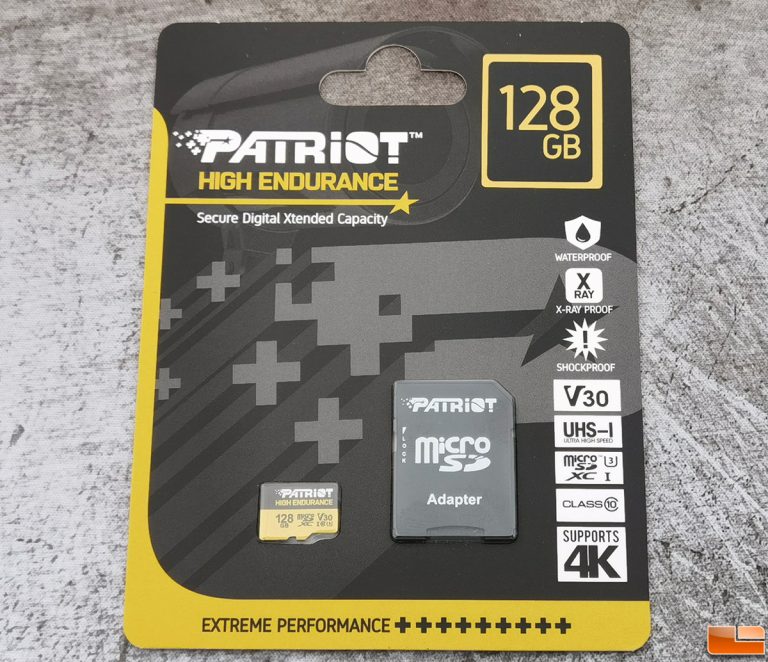 Patriot EP Series High Endurance 128GB MicroSDXC Review - Legit Reviews