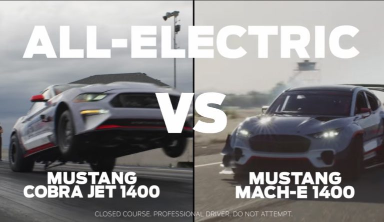 All-Electric Ford Pony Car Drag Race Captured On Video - Legit Reviews